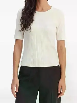 Calvin Klein Ribbed T-shirt - Neutrals