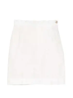 VIVIENNE WESTWOOD Floral A-line Mini Skirt - White