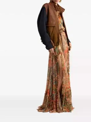 Etro Padded Bomber Jacket With Contrasting Sleeves