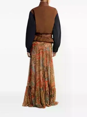 Etro Padded Bomber Jacket With Contrasting Sleeves