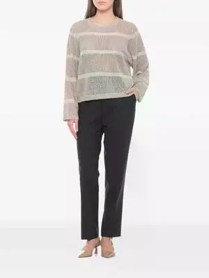 PANICALE Sequined Perforated-design Sweatshirt