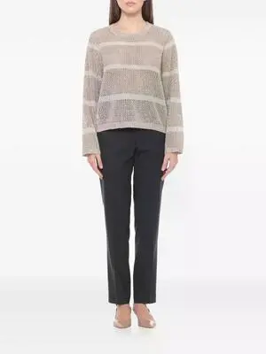 PANICALE Sequined Perforated-design Sweatshirt