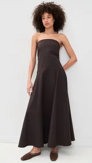 ST. AGNI Strapless Maxi Dress