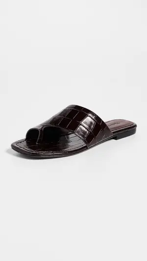Madewell Ashton Loop Slide Sandals - Coffee Bean