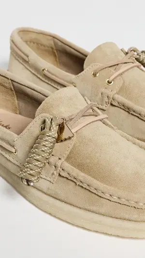Clarks Godney Suede Boat Shoes