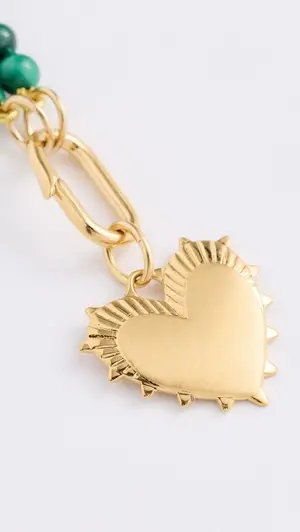 HART Gemstone Strand Heart Necklace