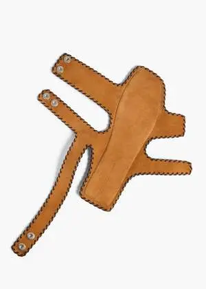 Khaite Boden Suede Sandals - Caramel