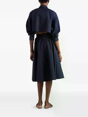 Prada Navy Poplin Blouson Jacket