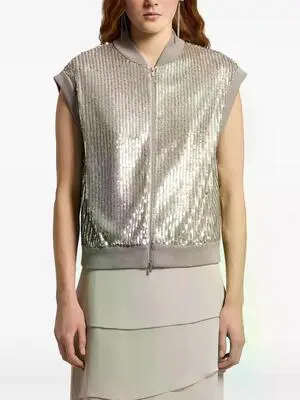 Peserico Sequined Vests For Women