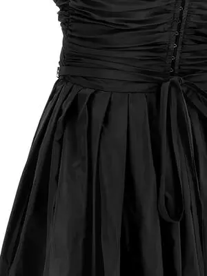 Pinko Off-the-shoulder Asymmetric Dress - Black