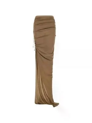 Rick Owens Asymmetric Skirt With Drawstring