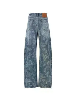 Giuseppe Di Morabito Floral-embroidered Jeans