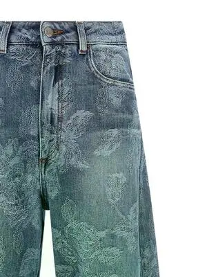 Giuseppe Di Morabito Floral-embroidered Jeans