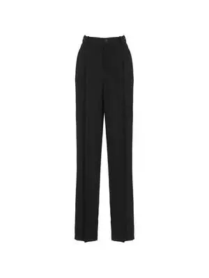 Elisabetta Franchi Pleated Gabardine Trousers