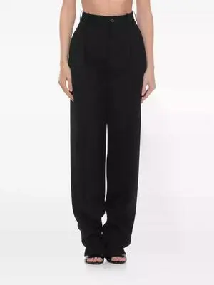 Elisabetta Franchi Pleated Gabardine Trousers