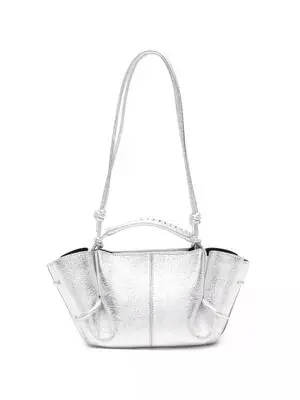 Hereu Mini Arta Knotted-handle Bag - Silver