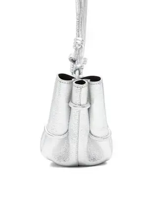 Hereu Mini Arta Knotted-handle Bag - Silver