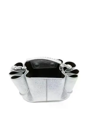 Hereu Mini Arta Knotted-handle Bag - Silver