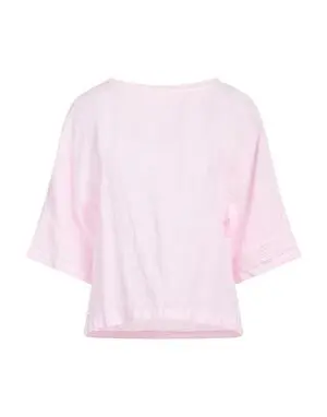 120% Lino Linen Top With Appliqués And Embroidery