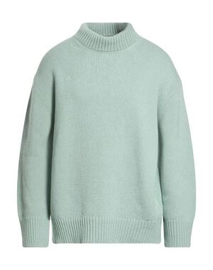 PANGAIA Turtleneck Recycled Cashmere & Wool Knit Top - Green