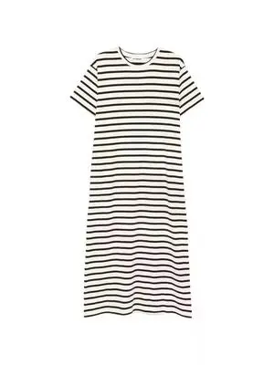 JIL SANDER Striped Short Sleeve Dress