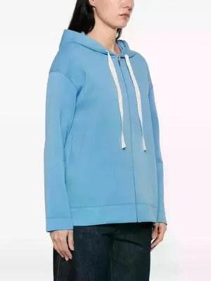 Max Mara Logo-print Zip-up Hooded Sweatshirt