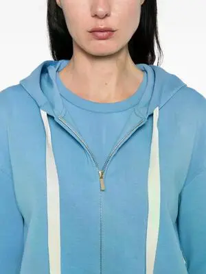 Max Mara Logo-print Zip-up Hooded Sweatshirt