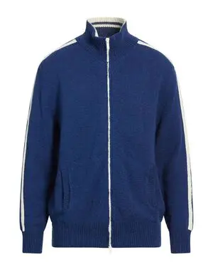 LANEUS Knitted Cardigan With Side Seam Stripes