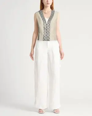 TWINSET Tailored Linen Vest