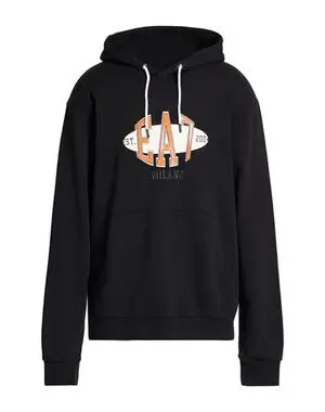 EA7 Cotton French Terry Sweatshirt - Black