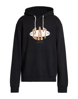 EA7 Cotton French Terry Sweatshirt - Black