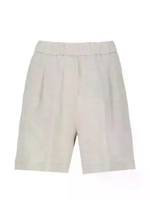 PANICALE Elasticated Linen Shorts