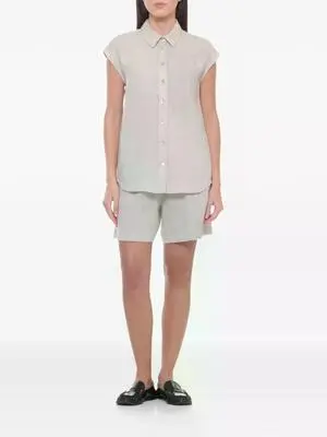 PANICALE Elasticated Linen Shorts