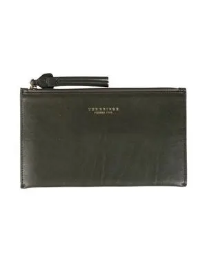 THE BRIDGE Leather Pouch - Military Green
