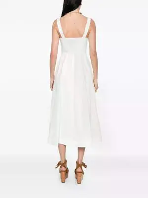 Zimmermann Luna Button-fastening Midi Dress