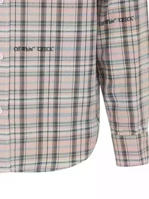 Off-White Check Logo Shirt - Neutrals