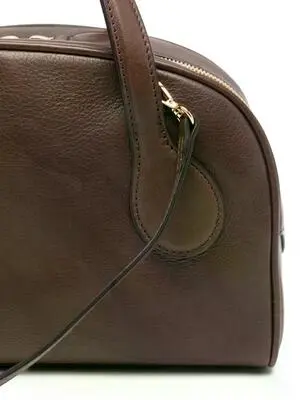 LIFFNER Mini Bowling Smooth Leather Tote - Brown