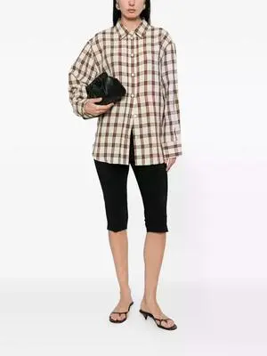 RÓHE Check-pattern Oversized Shirt