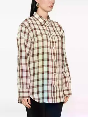 RÓHE Check-pattern Oversized Shirt