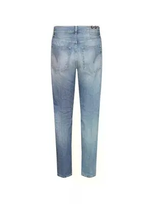 DONDUP Ripped Detail Slim Fit Jeans