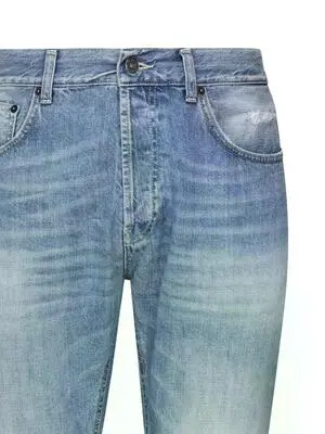 DONDUP Ripped Detail Slim Fit Jeans