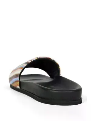 Paul Smith Bellagio Slides Striped Leather