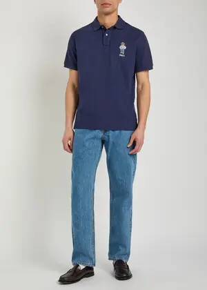 Polo Ralph Lauren Embroidered Piqué Cotton Polo Shirt