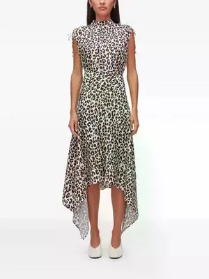 3.1 Phillip Lim Leopard-print Silk Dress - Neutrals