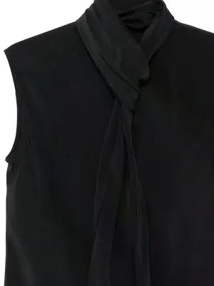 Alberta Ferretti Tie-detailed Sleeveless Top - Blue