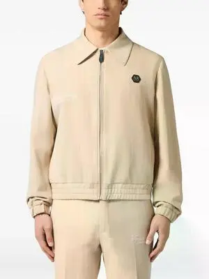 Philipp Plein Pinstripe Zip Jacket