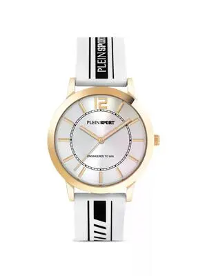 PLEIN SPORT 41mm Silicone Watch - Silver