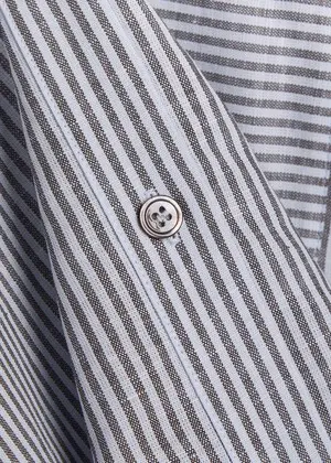 Max Mara Striped Linen-blend Shirt