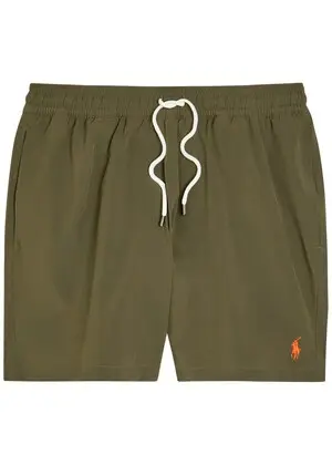 Polo Ralph Lauren Logo-embroidered Woven Swim Shorts - Tan
