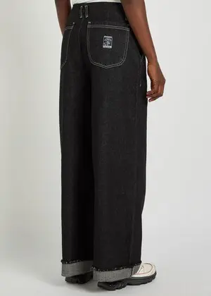 DAMSON MADDER Pascal Turn-up Wide-leg Jeans